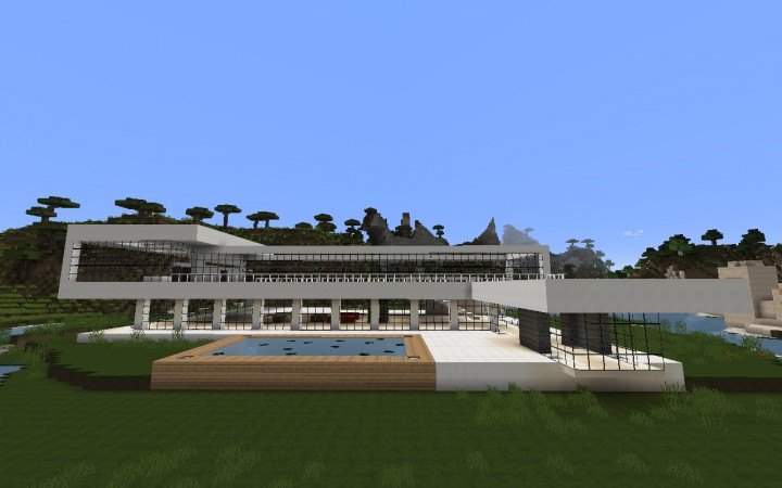 Modern Vineyard House Minecraft Map