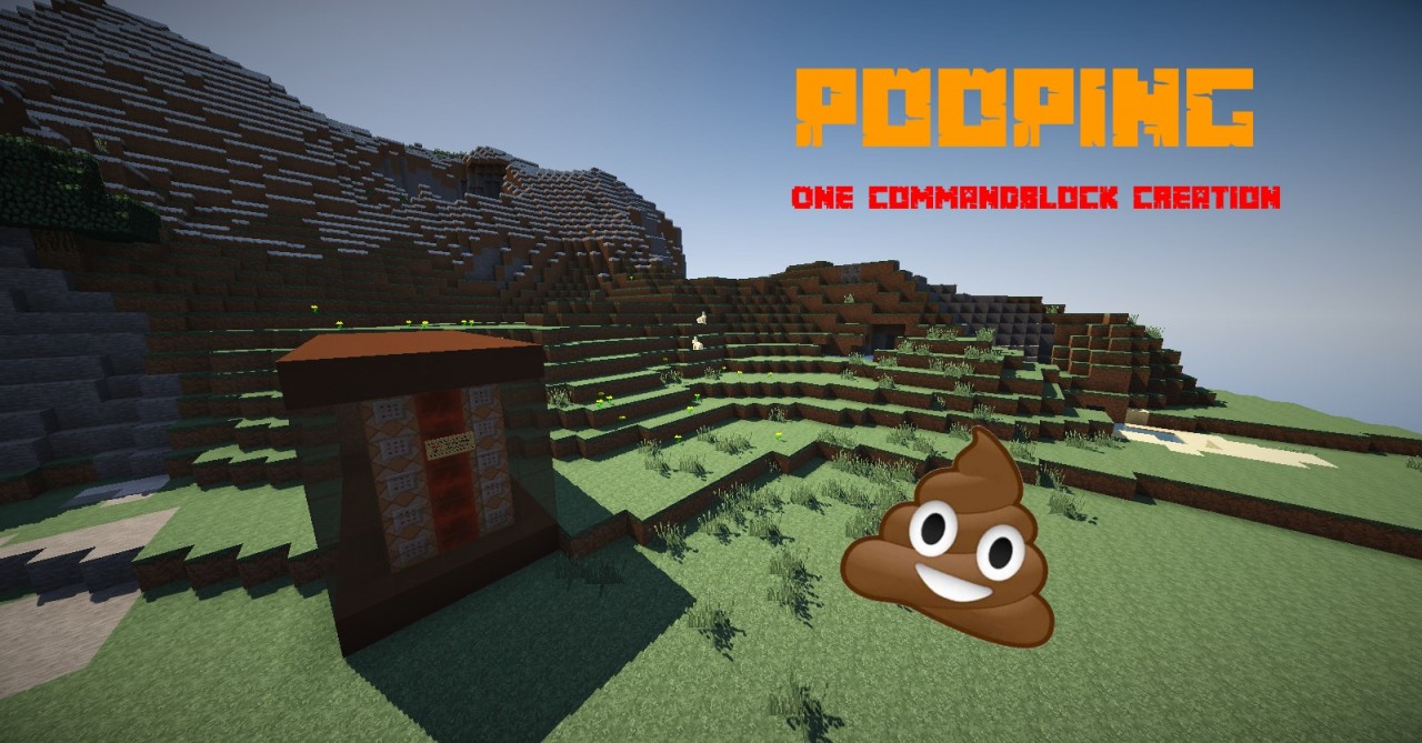Pooping [Only One Command] Vanilla Minecraft Minecraft Map