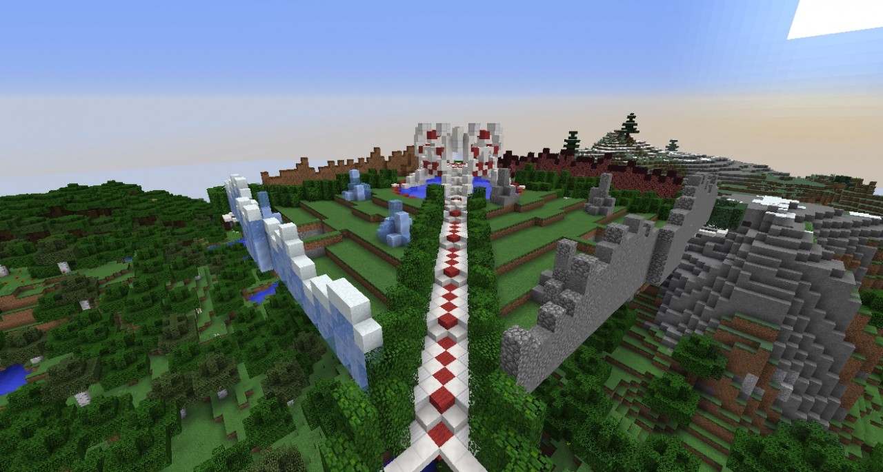 Factions Server spawn Minecraft Map