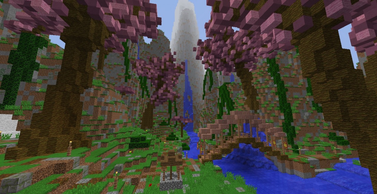 Cherry Tree Spawn Minecraft Map