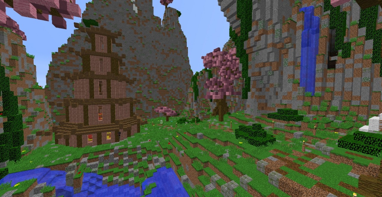 Cherry Tree Spawn Minecraft Map