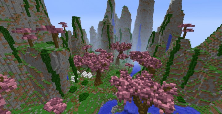 Cherry Tree Spawn Minecraft Map