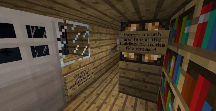 apartment building fire escape Minecraft Map