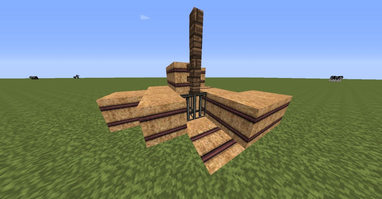 Haystack with a pitchfork Minecraft Map