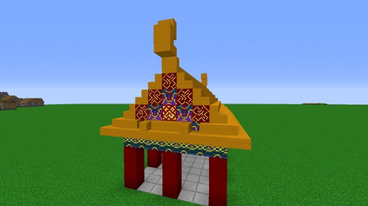 Chinese-Inspired Building Schematic Minecraft Map