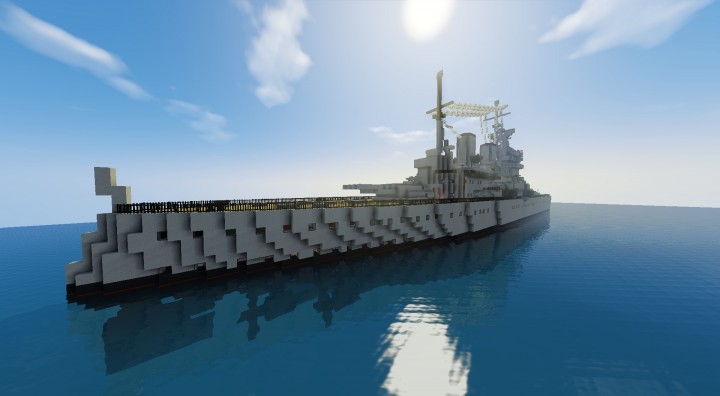 HMS Prince of Wales - Battleship [full interior] Minecraft Map