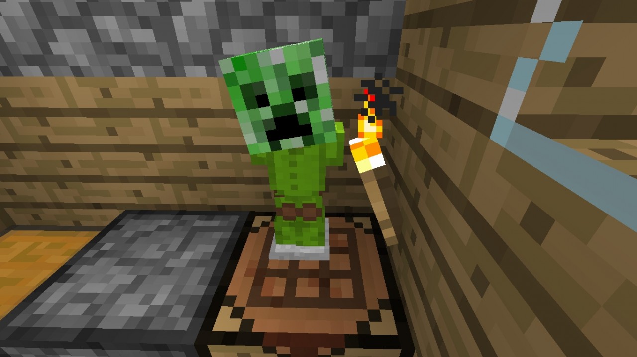 Animated Creeper Bobblehead Minecraft Map