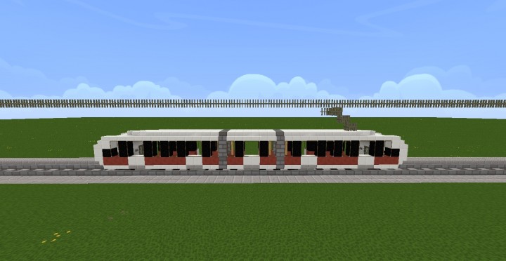 Tram/Subway train Minecraft Map