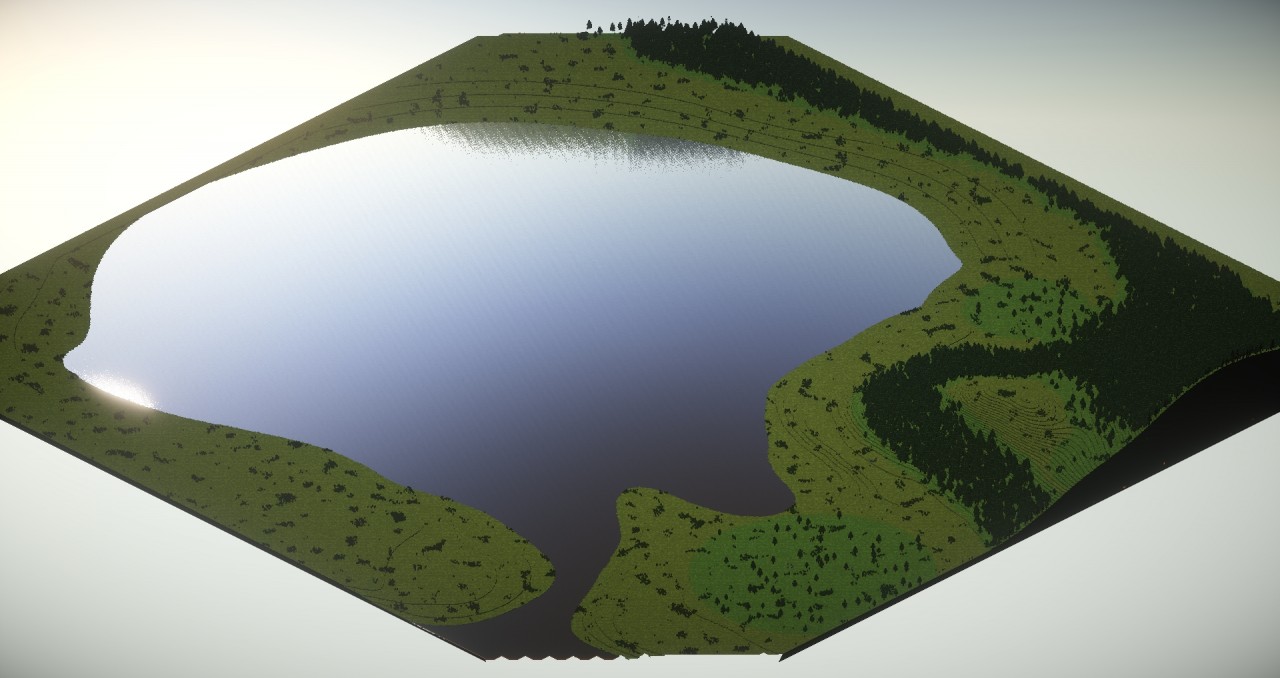 The mountain and lake Minecraft Map