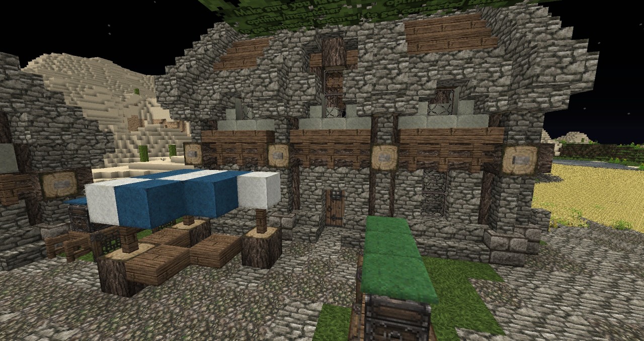a medieval farm village Minecraft Map