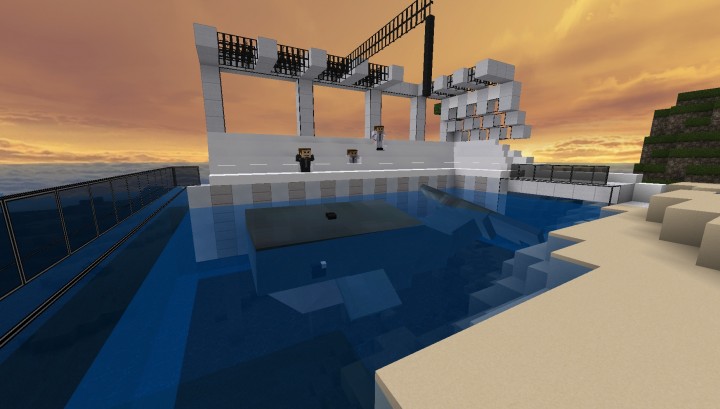 Modern aquarium Minecraft Map