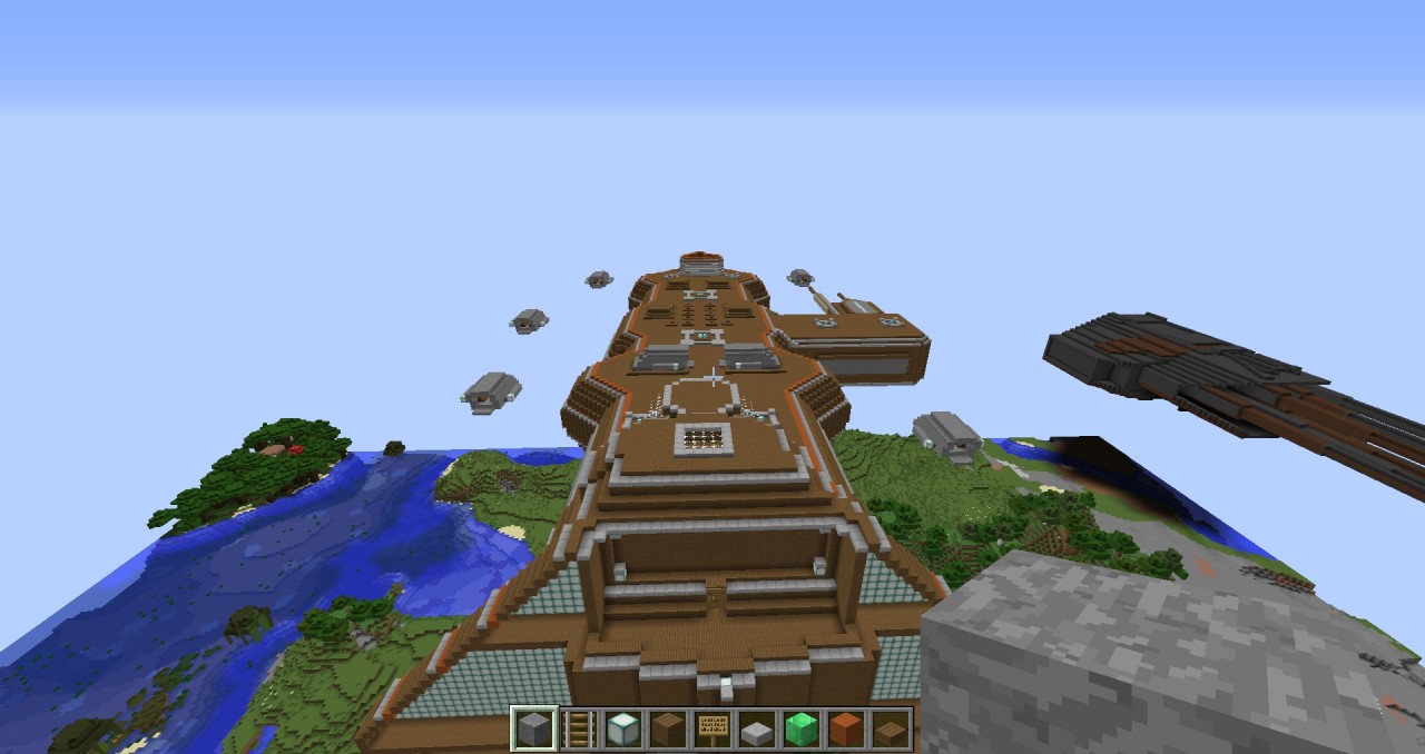spaceship small fleet (discontinued) Minecraft Map