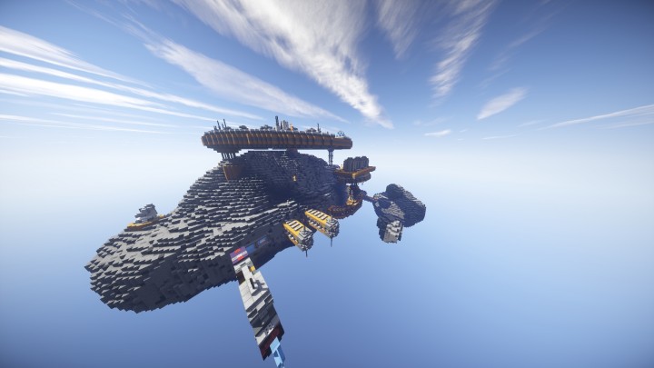 Pirate Mining Station . (Asteroid Field Operation) Minecraft Map