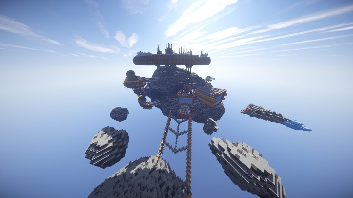 Pirate Mining Station . (Asteroid Field Operation) Minecraft Map