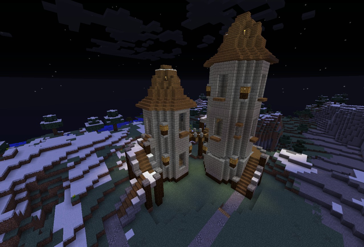 Tall Buildings + Stairs Minecraft Map