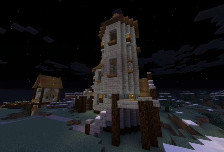 Tall Buildings + Stairs Minecraft Map