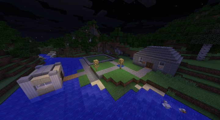 Small Minecraft Server - With a town! Minecraft Server