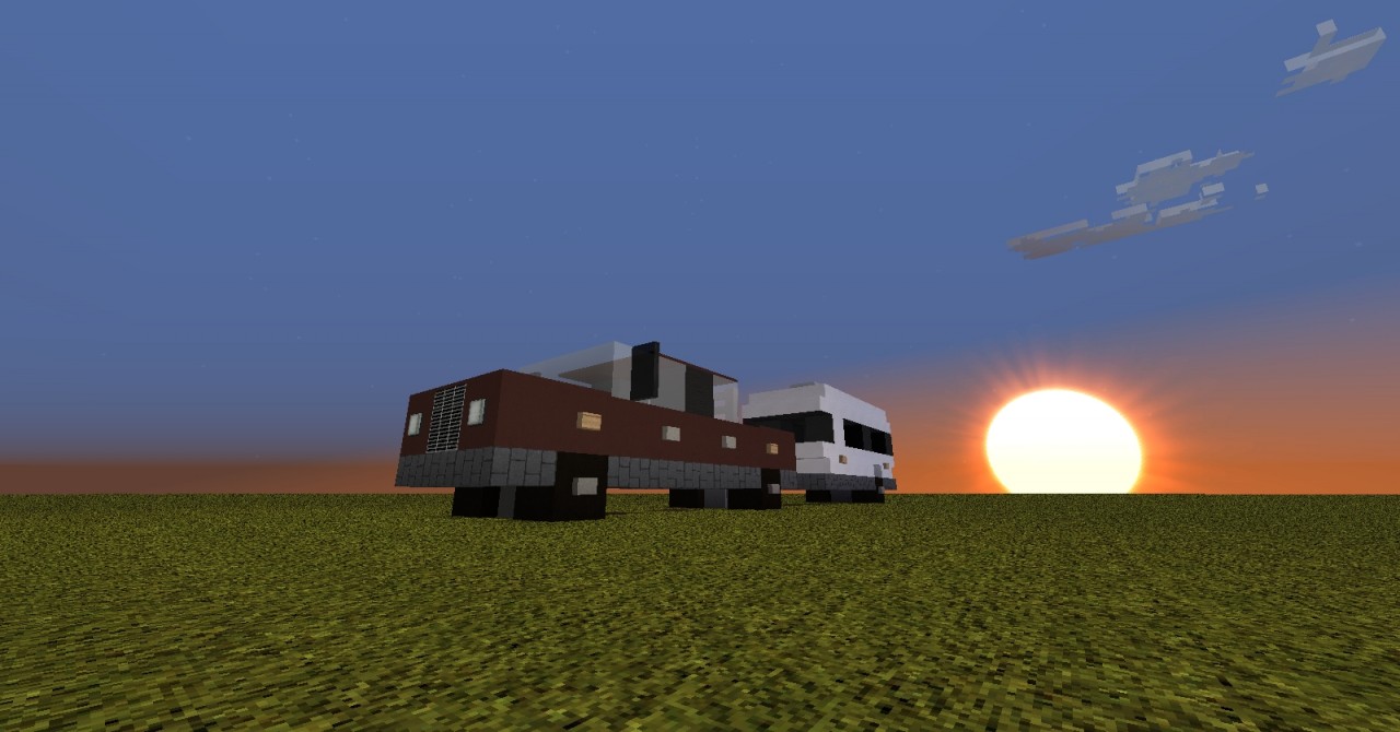 Pickup With Caravan | Realistic Car Minecraft Map