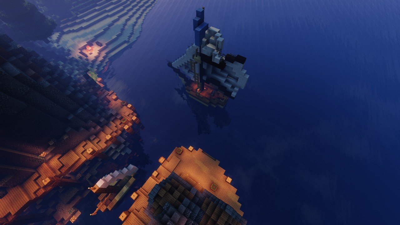 Lower - Custom Island with Harbor Minecraft Map