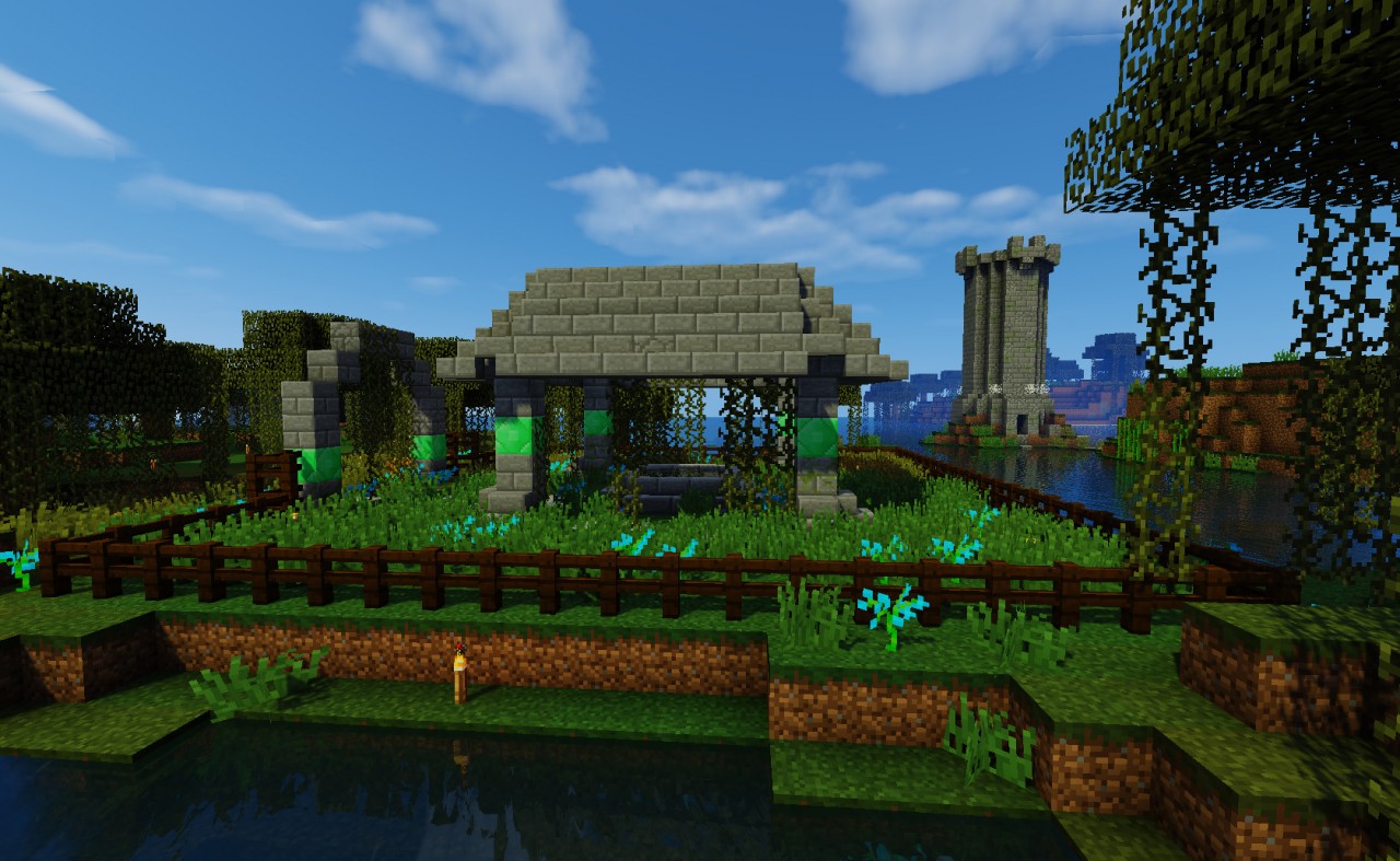 Overgrown Old Town - Community Build Project Minecraft Map