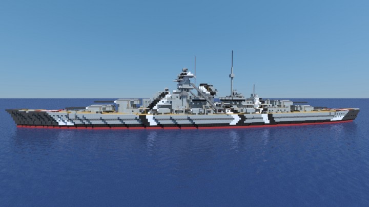 DKM Bismarck 1:1 Minecraft Map