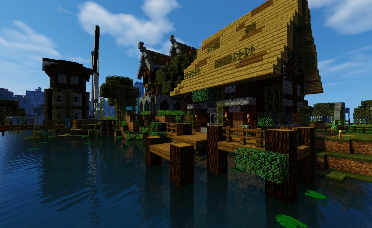 Overgrown Old Town - Community Build Project Minecraft Map