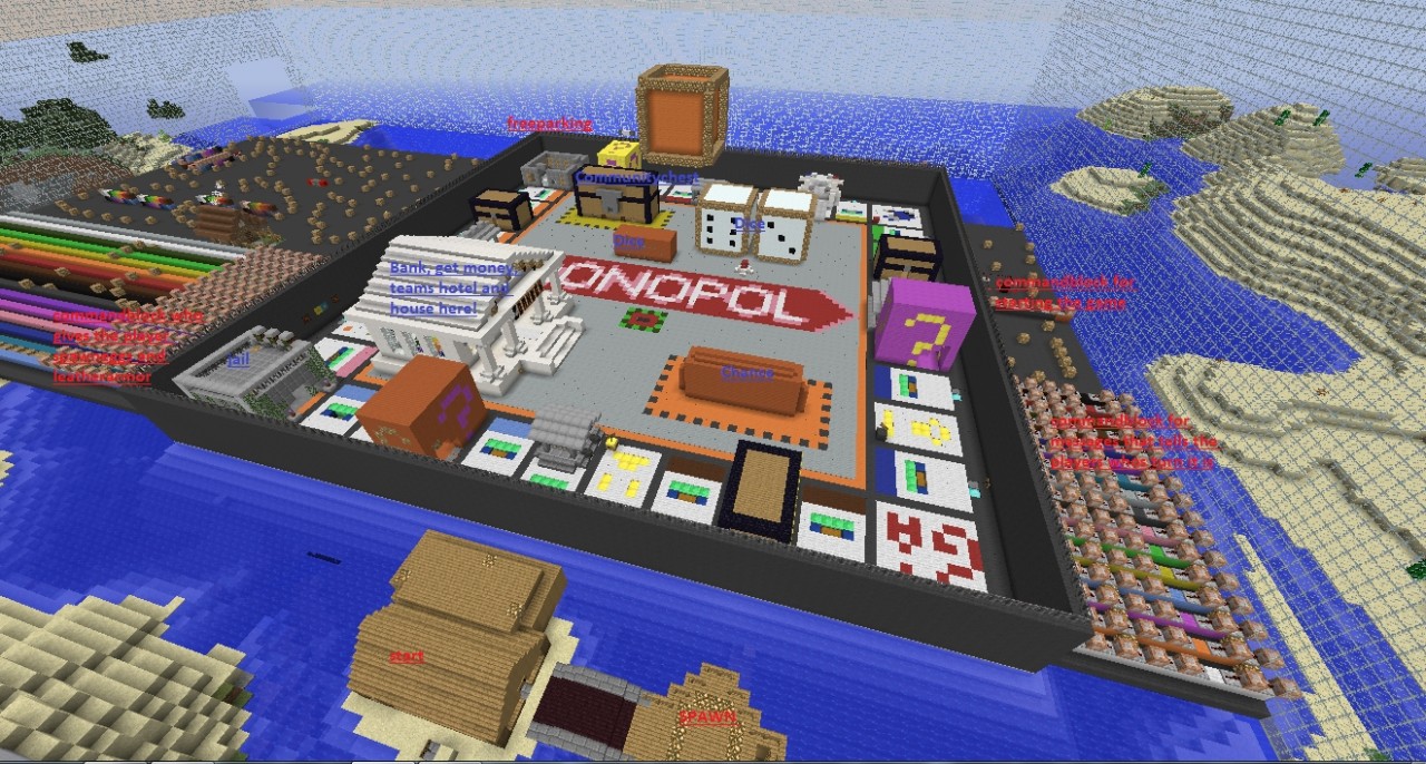 Monopoly version 1.12.2 Swedish edition! Minecraft Map