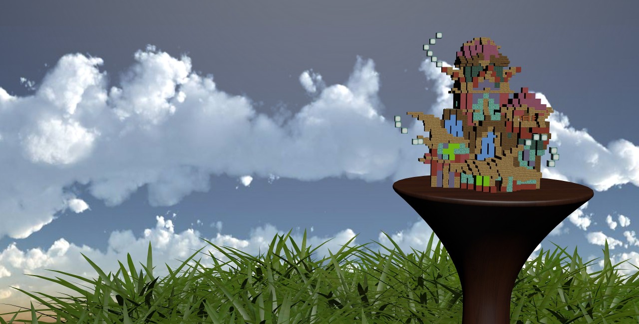Render Fun: Organic structure Minecraft Map