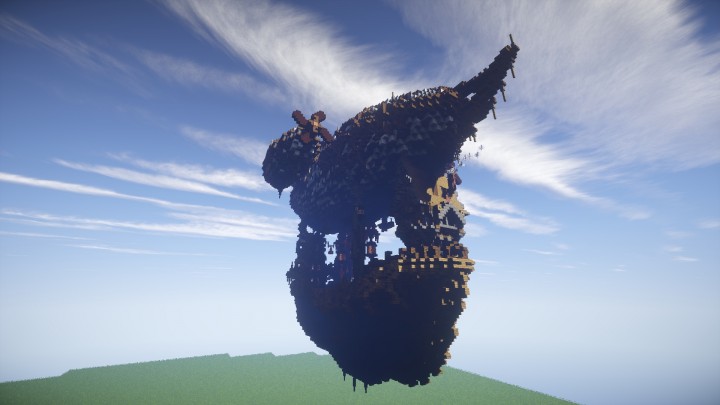 Medieval-Fantasy Airship/Zeppelin "ICARUS" FINISHED :D Minecraft Map