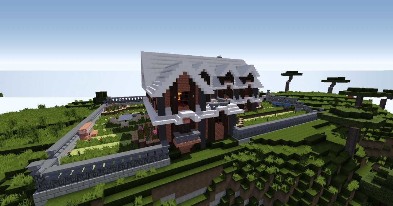 Suburban small Manor Minecraft Map