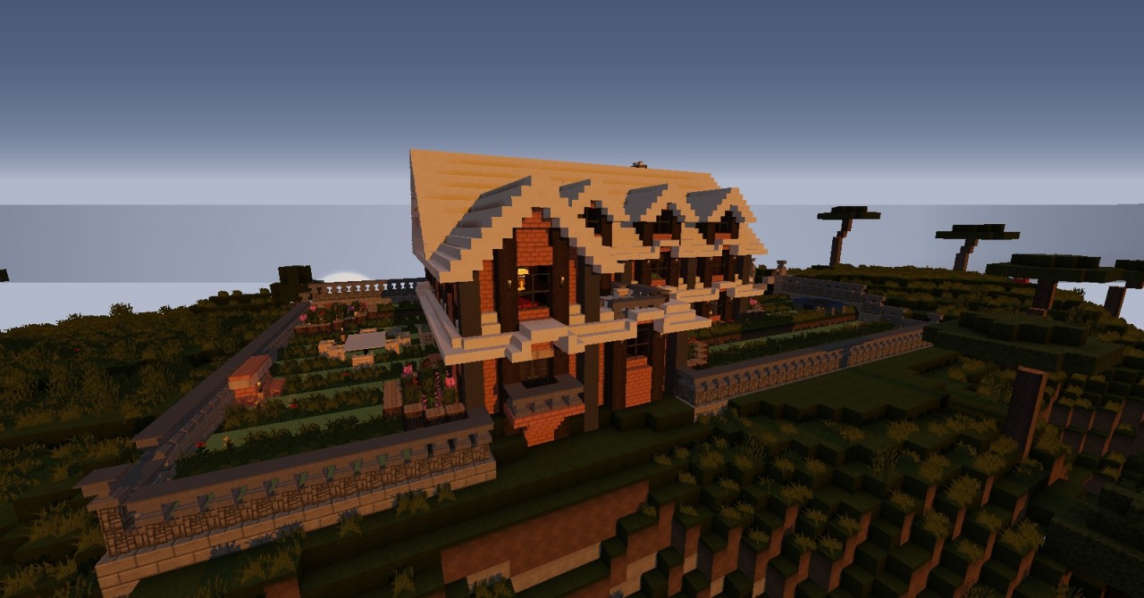 Suburban small Manor Minecraft Map