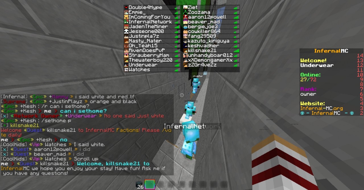 The Infernal Network Minecraft Server