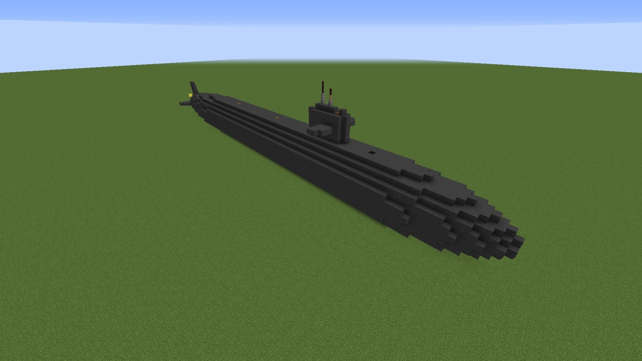 Los Angeles-class submarine (1:1 scale) Minecraft Map