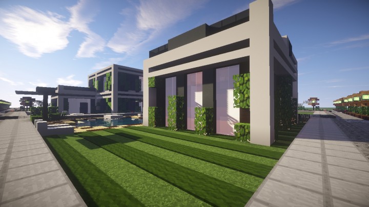 Birch Modern House Minecraft Map