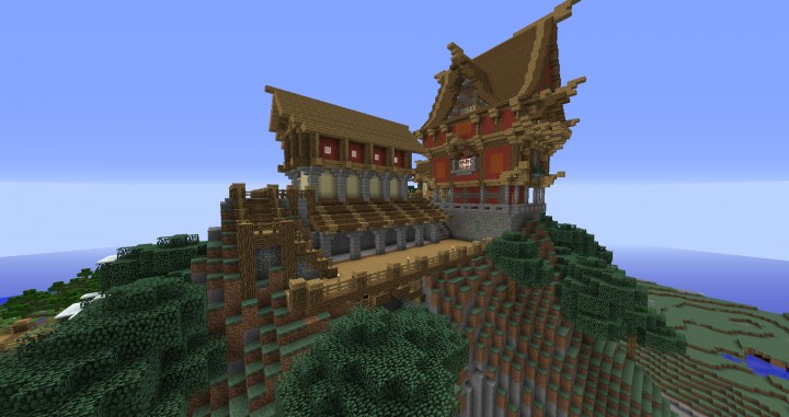 Server spawn - mountain village Minecraft Map