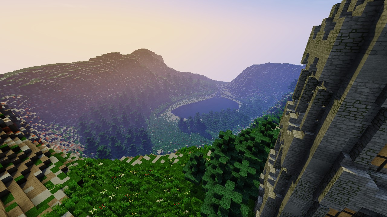 Modern Mountain Lake Residence Minecraft Map