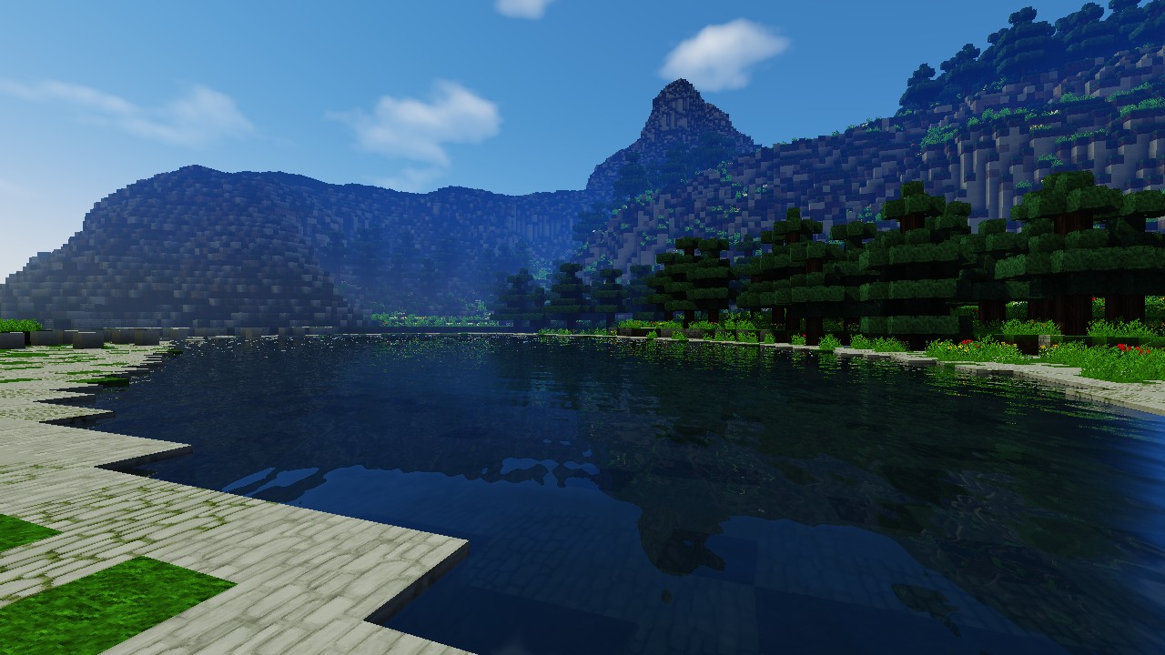 Modern Mountain Lake Residence Minecraft Map