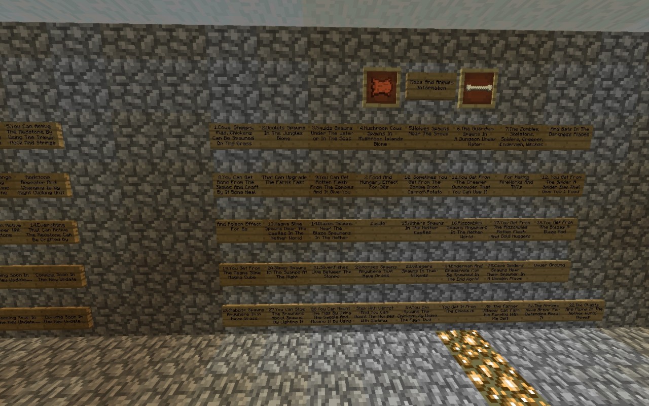 Minecraft Information v0.4 Minecraft Map