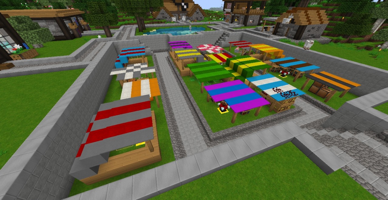 Small Market Minecraft Map