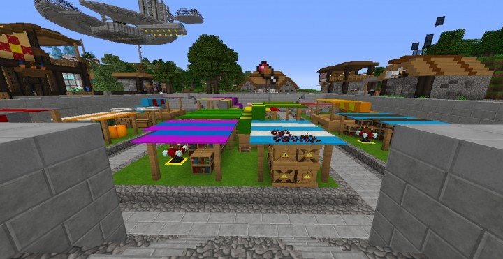 Small Market Minecraft Map