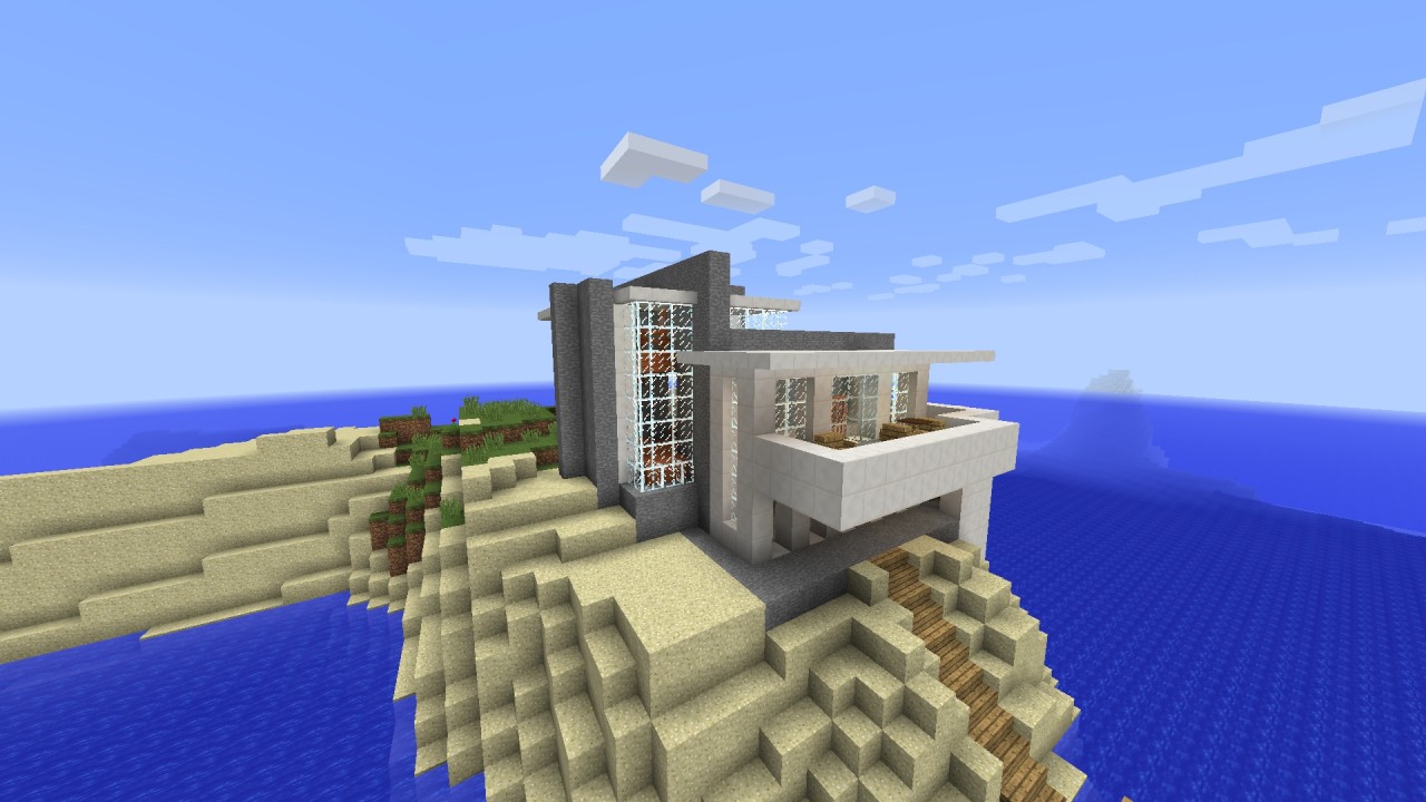 Modern Island House Minecraft Map