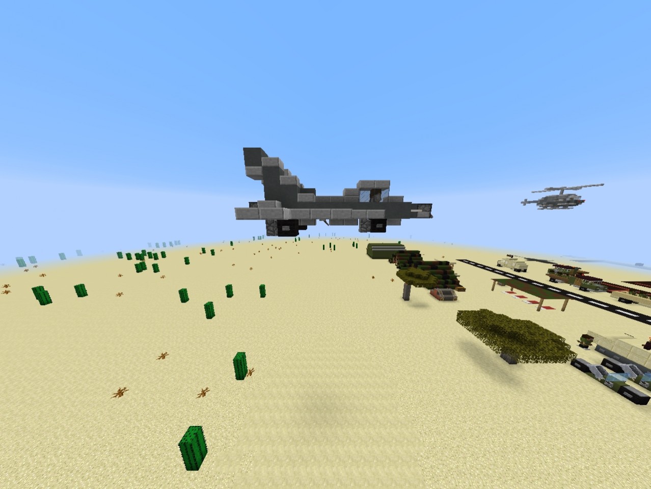 Military jet Minecraft Map