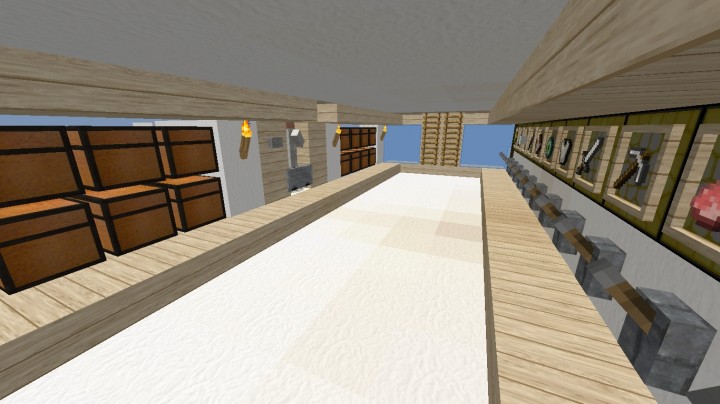 Trading Hall for Villagers (Most compact possible) Minecraft Map