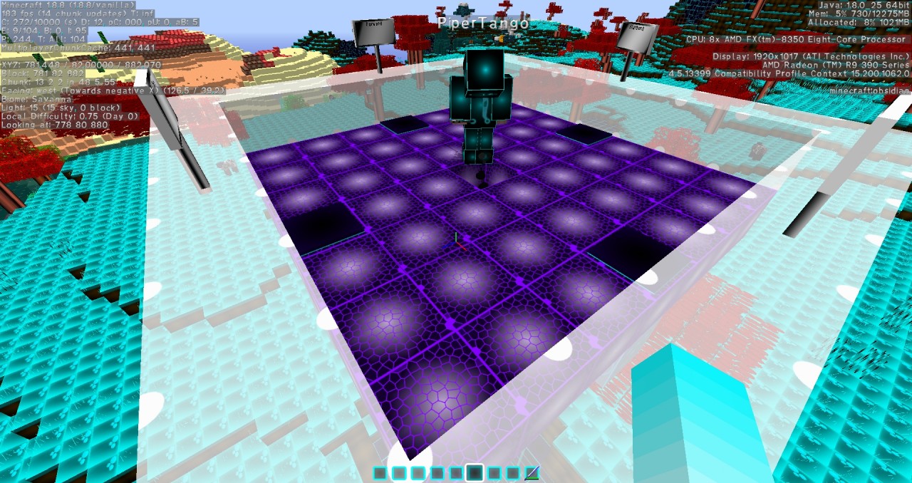 Sir Awesomness' Simple Flying Machine [1.8] Minecraft Project