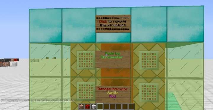 1 command-Ekrcoaster Damage indicators Minecraft Map