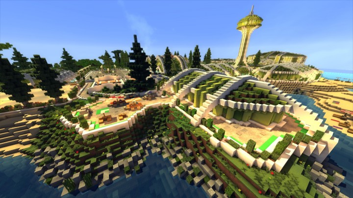 Modern Beach Resort Minecraft Map