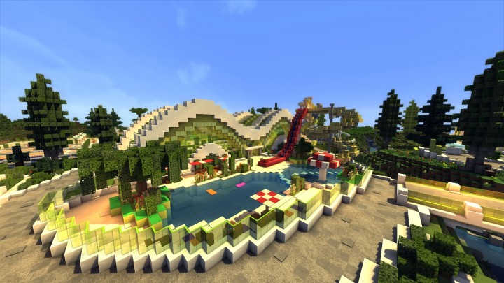 Modern Beach Resort Minecraft Map