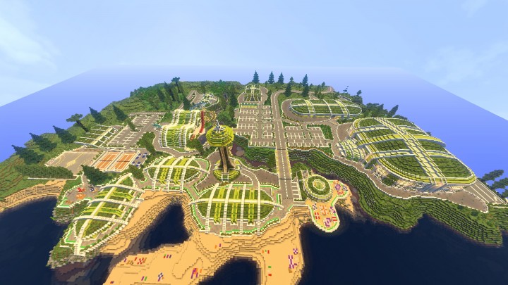 Modern Beach Resort Minecraft Map