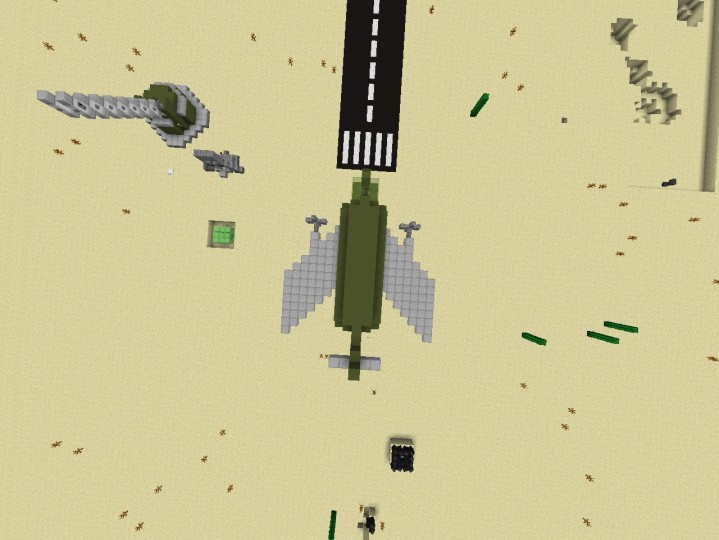 Military plane Minecraft Map