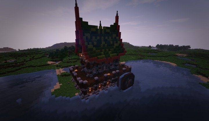 Watermill and small Fantasy house Minecraft Map